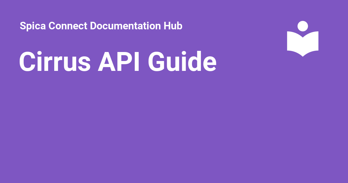 Cirrus API Guide - Yanzi Documentation Hub